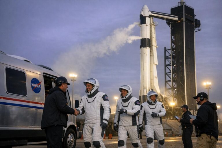 NASA astronauts set for Feb 11 liftoff as SpaceX Falcon 9 and Crew ...